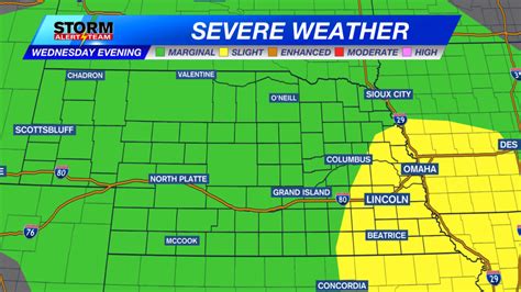 Humid Severe Storms Possible Wednesday Evening