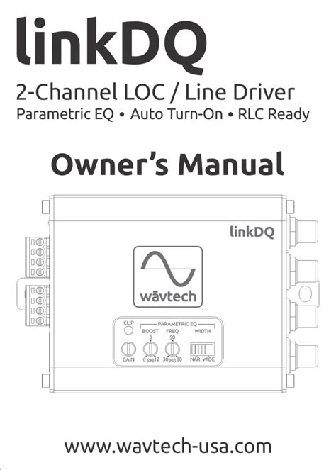 WAVTECH LINKDQ OWNER S MANUAL Pdf Download ManualsLib