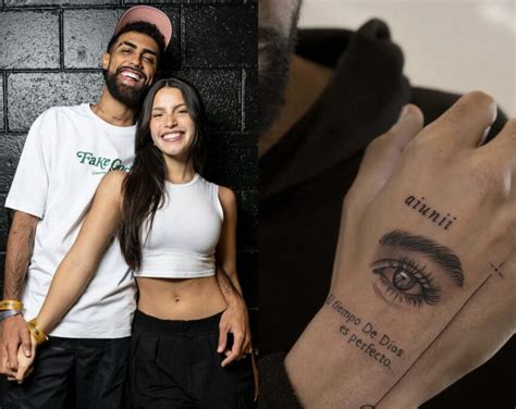Jay Wheeler se tatúa el ojo de su esposa Zhamira Zambrano y el nombre