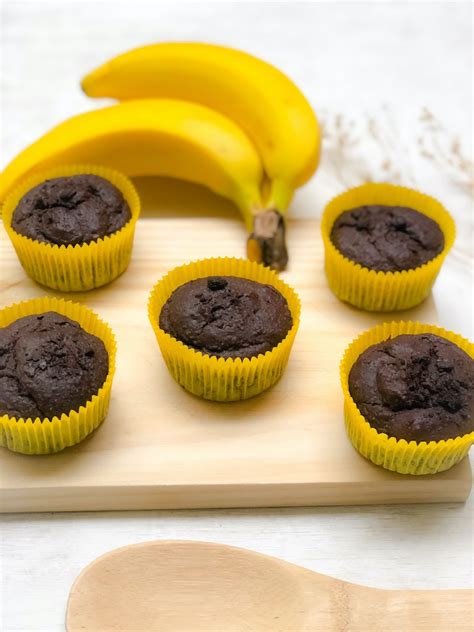 Receta Muffins Banano Chocolate Con Mantequilla De Maní Jime Smith