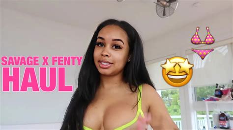 New Savage X Fenty Haul Tryonvideo