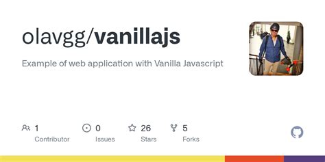 Github Olavgg Vanillajs Example Of Web Application With Vanilla Javascript