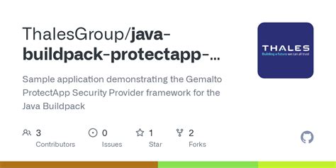 GitHub ThalesGroup Java Buildpack Protectapp Sample Sample