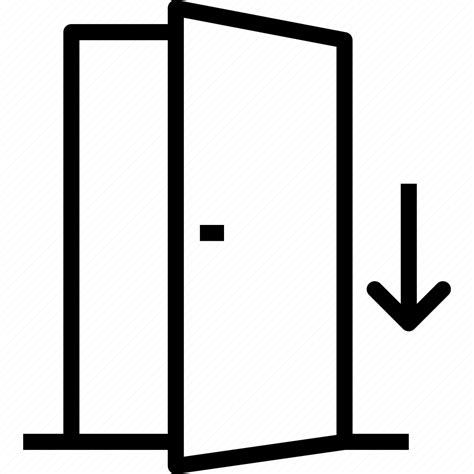 Arrow Door Entrance Exit Icon Download On Iconfinder