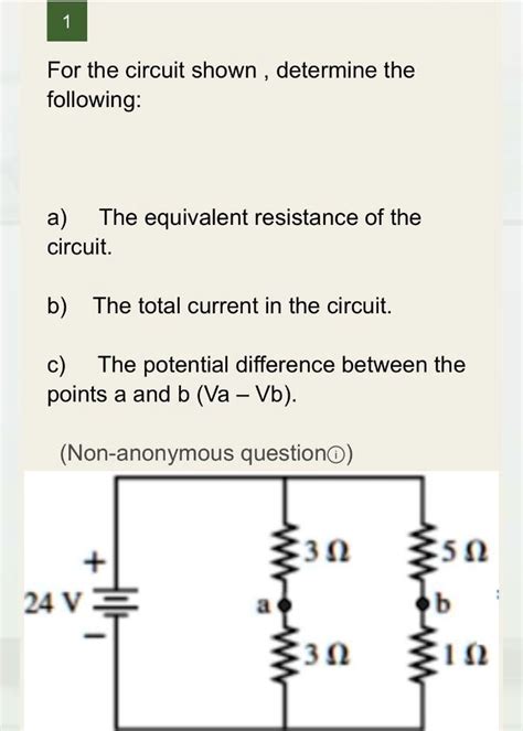 Solved Texts For The Circuit Shown Determine The Following A The