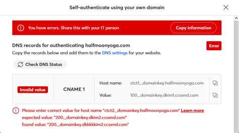 Troubleshooting Dkim Self Authentication Using Cname Txt And Dmarc