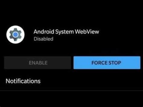 how to enable android system webview in samsung - YouTube