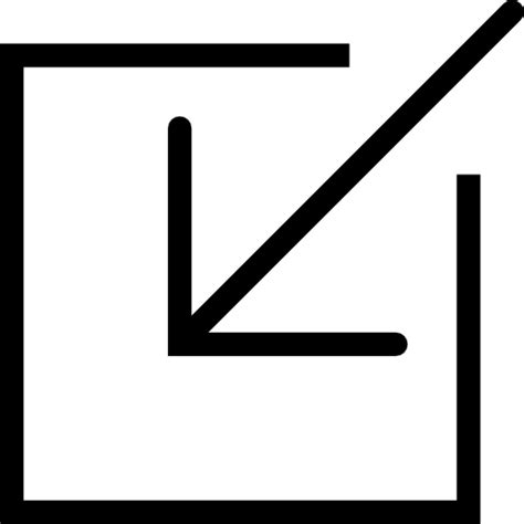 Arrow Inside Square Icon