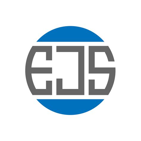EJS Letter Logo Design On White Background EJS Creative Initials