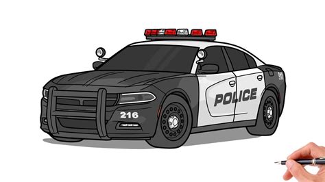 Dodge Charger Police Car Coloring Pages