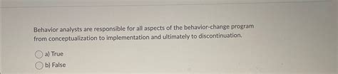 solved behavior analysts are responsible for all aspects of