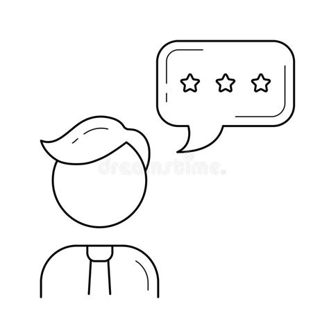 Customer Service Line Icon Stock Vector Illustration Of Cloud