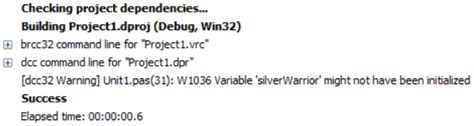 Delphi Missing Warning About Variable Might Not Have Initialized
