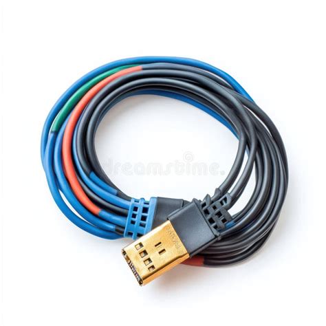 Ethernet Cable Isolated On White Background Stock Illustration Illustration Of Ethernet
