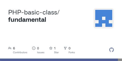 GitHub PHP Basic Class Fundamental