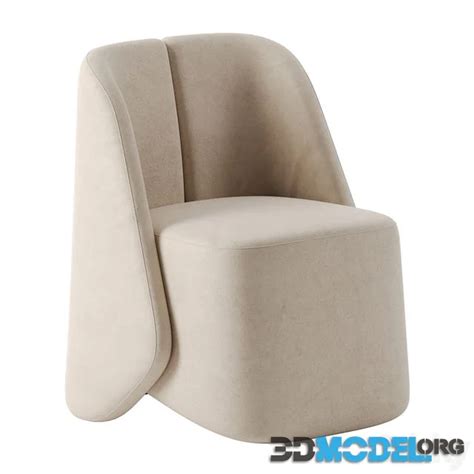 3d Model Keren Chair By Baxter