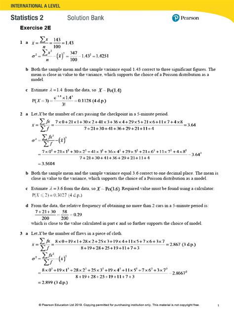 S2 Exercise 2e Pdf Estimator Mean