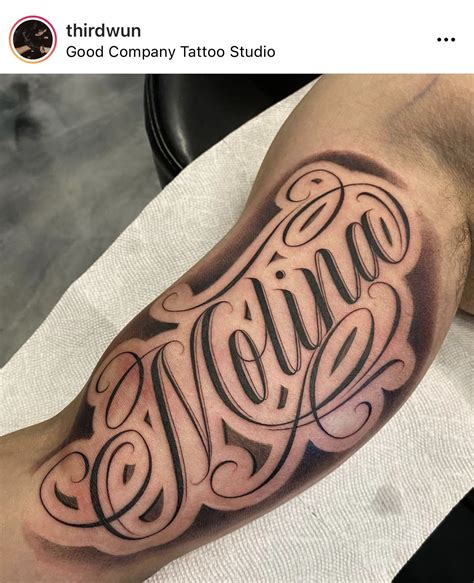 Michael In Custom Freehand Script Tattoo Artofit