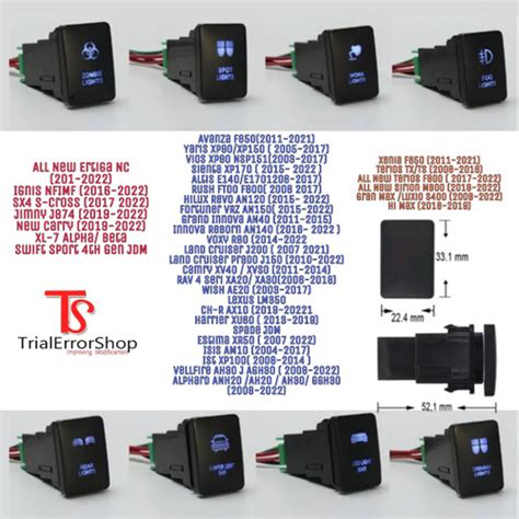 Jual SAKLAR PANEL SWITCH TOYOTA REBORN ALPHARD VOXY XENIA IGNIS HILUX