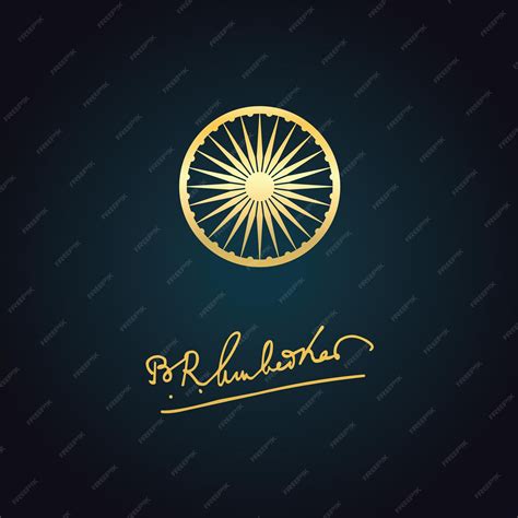 Premium Vector Dhamma Chakra Babasaheb Ambedkar Sign