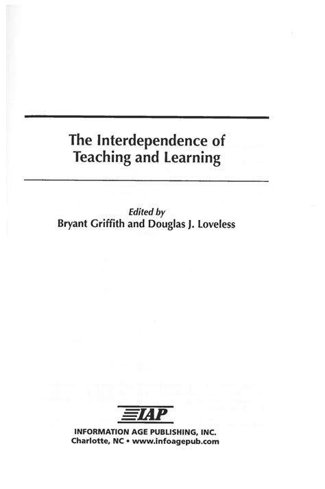 Pdf Reformulating Relationships Between Teaching And Learning