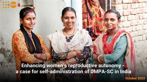 Unfpa India Enhancing Womens Reproductive Autonomy A Case For Self