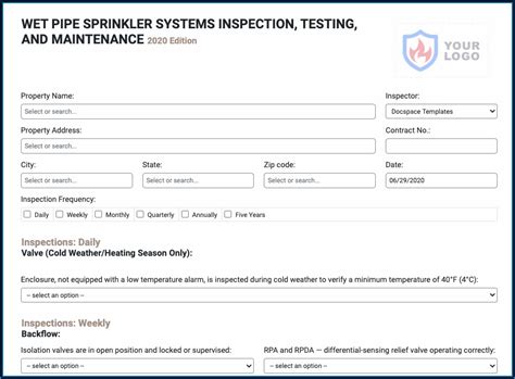 Nfpa 25 Inspection Forms Pdf Form Resume Examples Djvajzbw2j