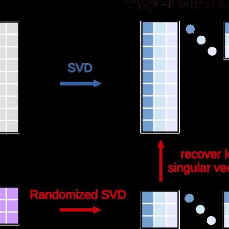 graphical depiction of randomized svd from [26] download scientific