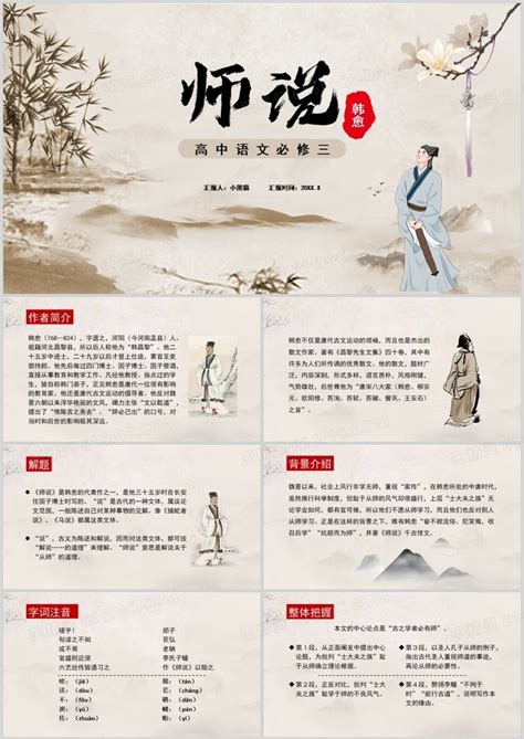 部编版高中语文必修三师说课件ppt模板免费下载编号vercwqo91图精灵