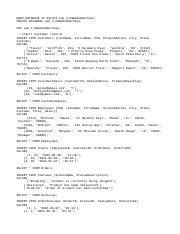 Lab 4 Inserts EmmaSummerhays Sql DROP DATABASE IF EXISTS Lab 4