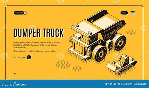 Isometric Dozer Or Bulldozer Set Of The Construction Machinery
