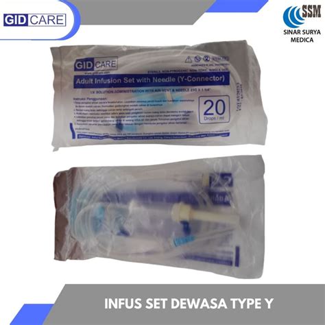 Jual Infusion Set Adult Y Type Gidcare Alat Selang Infus Set Dewasa Shopee Indonesia
