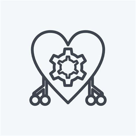 Icon Cybernetics Suitable For Data Analytics Symbol Line Style Simple Design Editable Design