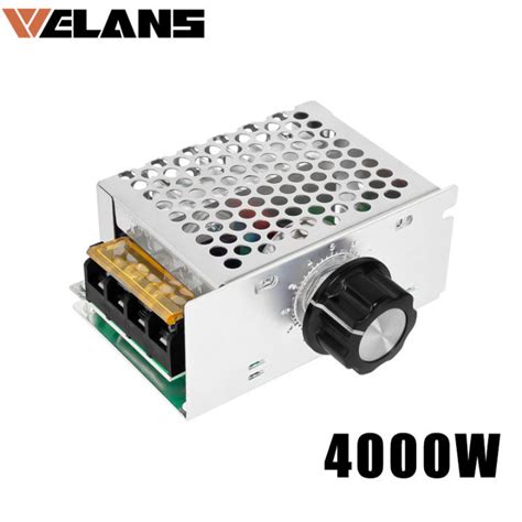มอเตอร์เครื่องควบคุมความเร็ว4000w 220v Ac Scr โมดูลควบคุมแรงดันไฟฟ้า