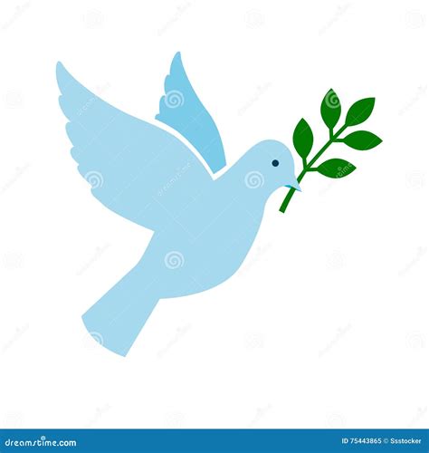 Bird Peace Symbol Vector 75443865