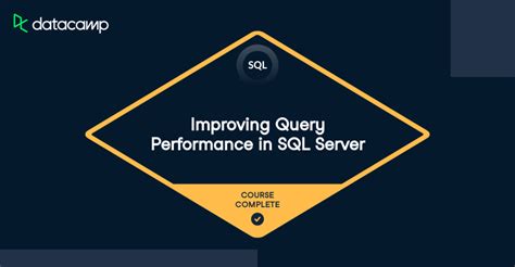Ive Just Completed The Improving Query Performance In Sql Server