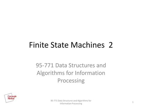 ppt finite state machines 2 powerpoint presentation free download