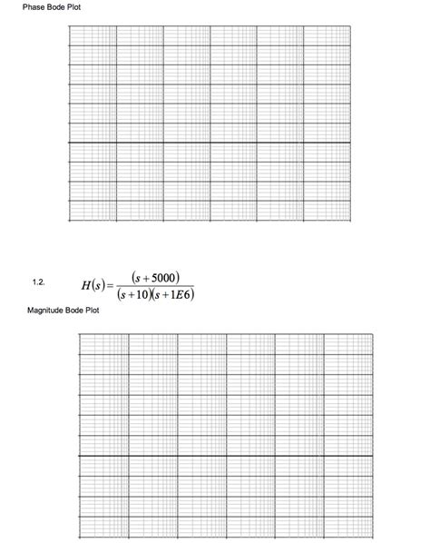 Solved Problem 1 Sketching Bode Plots Sketch The Ideal