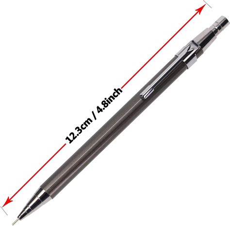 3 Lápices Mecánicos Automáticos De Metal Para Dibujo Bocetos Toma De