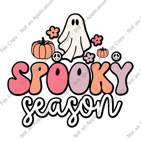 Groovy Ghost Spooky Season Svg Spooky Season Svg Spooky Season