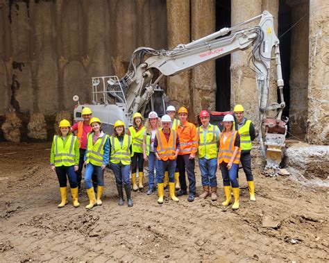 Besichtigung Der U Bahn Baustelle In Wien Baulos U Rathaus SDS Safety And Disaster