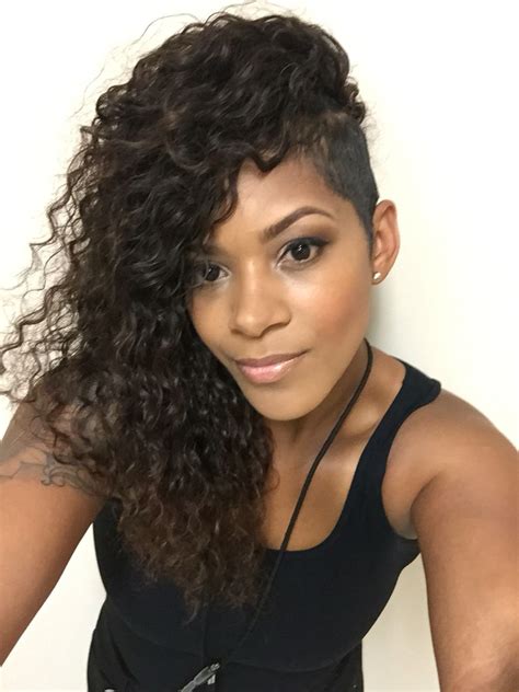 Curly Hairstyles With Shaved Sides