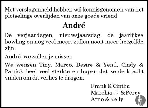 André De Klerk 08 05 2008 Overlijdensbericht En Condoleances Mensenlinq Nl