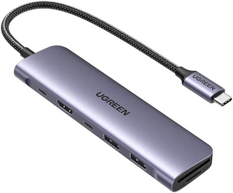 Ugreen Revodok 7 In 1 Usb C Hub 4k Hdmi 5gbps Usb C And Usb A Data