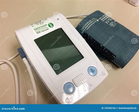 Electronic Blood Pressure Cuff Editorial Photo Image Of Examination