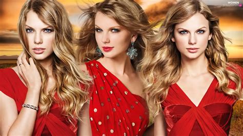 Dresses Taylor Swift Red Women Wallpapers 1920x1080