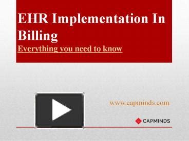 PPT EHR IMPLEMENTATION IN BILLING EVERYTHING YOU NEED TO KNOW PowerPoint Presentation Free