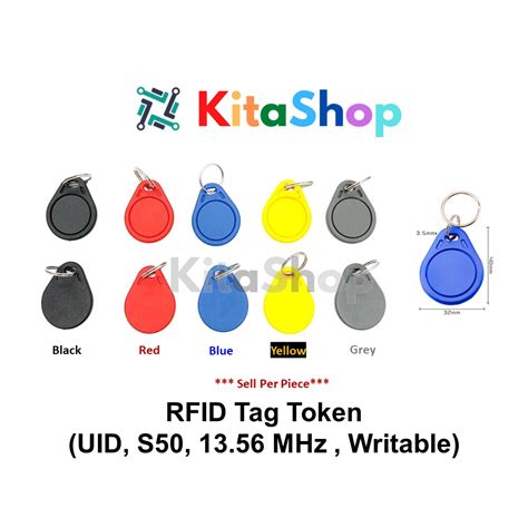 Rfid Tag Token Uid S50 1356 Mhz Writable Shopee Malaysia