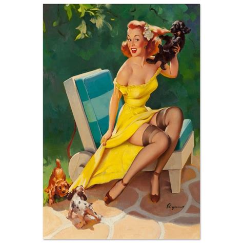 Vintage Gil Elvgren Print Art Print Vintage Decor Vintage Art Print