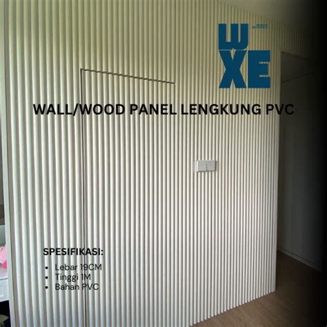 Jual 1m X 19cm Wall Wood Panel Wpc Vpc Lengkung Premium Termurah Dan